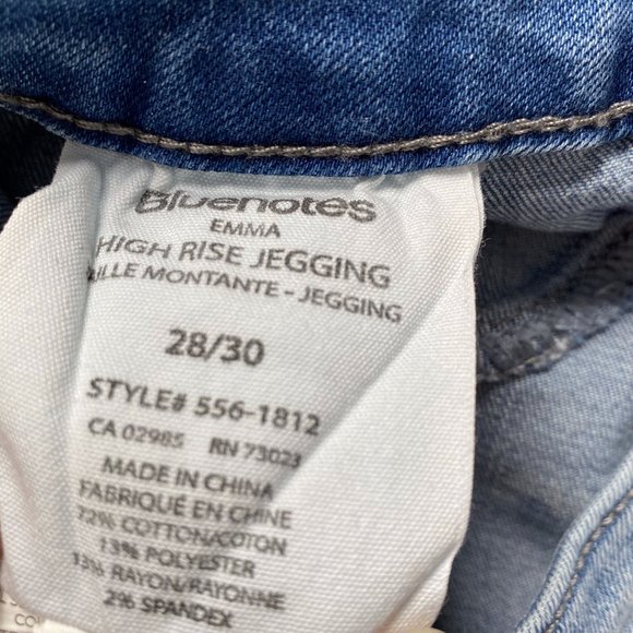 Bluenotes | Pants & Jumpsuits | Bluenotes Blue Distressed Skinny Jeans ...